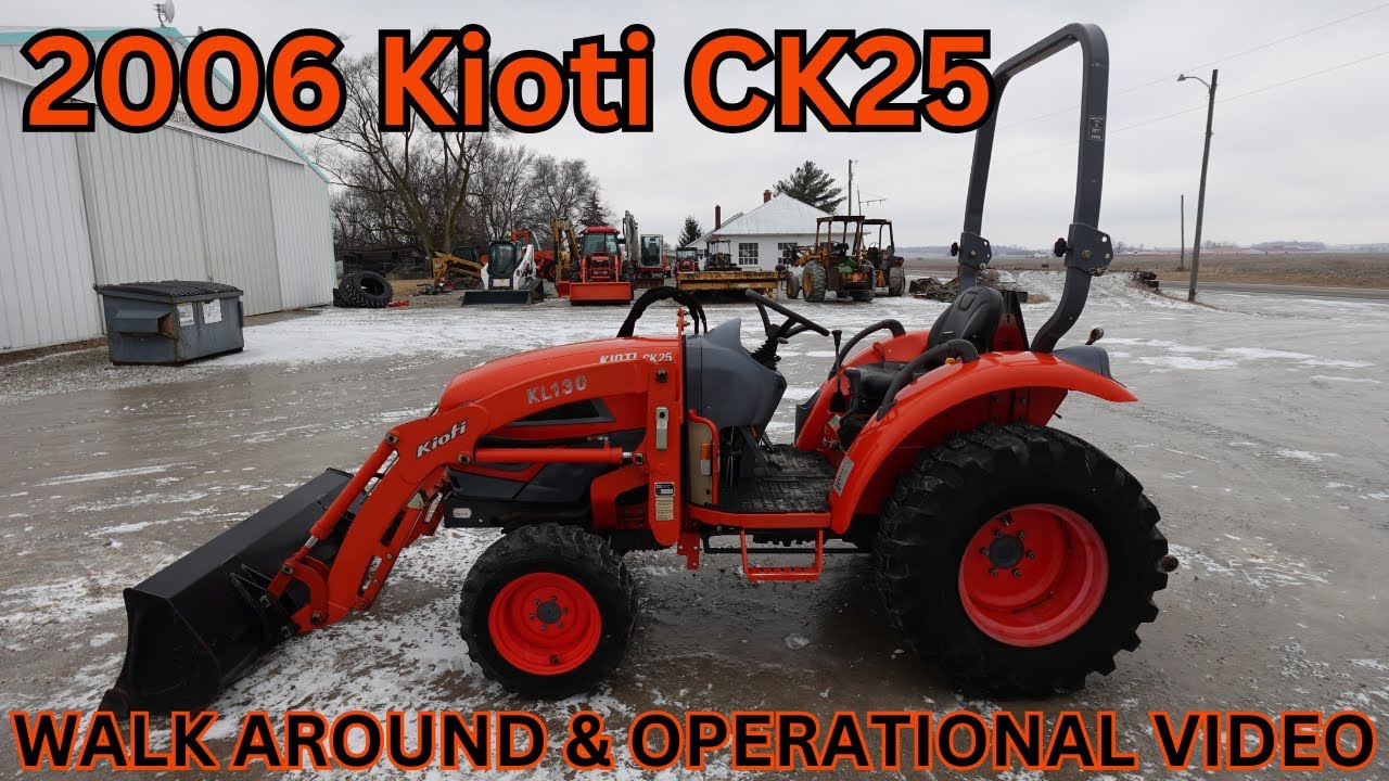 2006 Kioti CK25 Tractor Walk Around & Operational Video $9,900 - YouTube