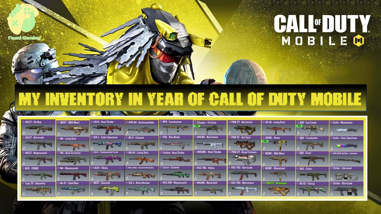 My inventory after 1 Year of COD Mobile | 1st Call of Duty Mobile ...