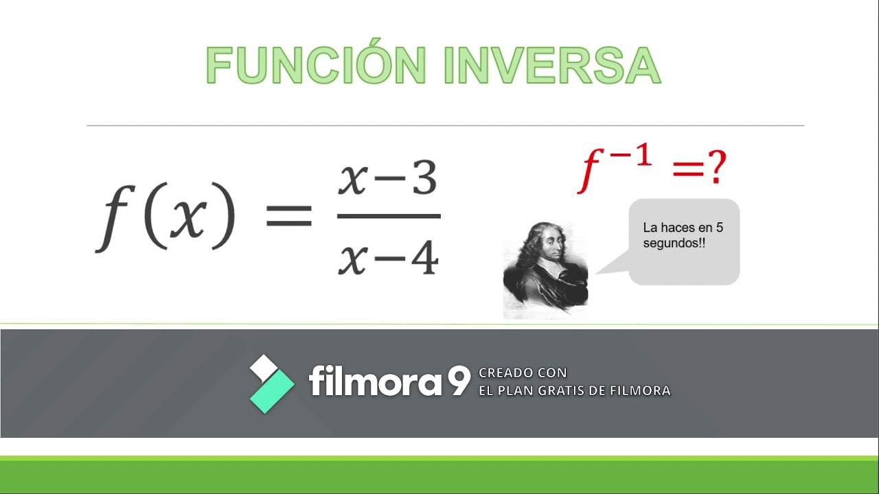 Composición y Función Inversa - YouTube