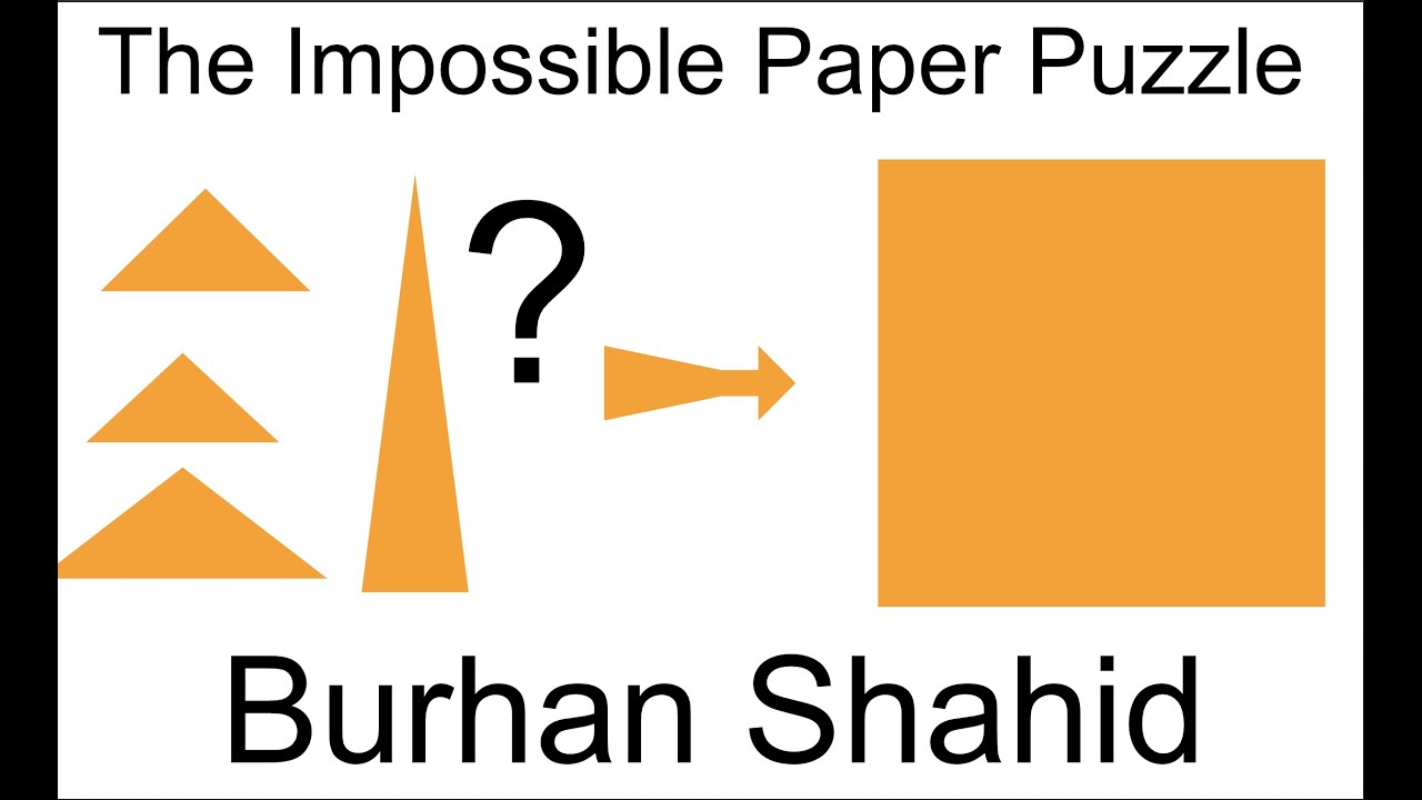 The Impossible Paper Puzzle How To Create One By Burhan Shahid Youtube