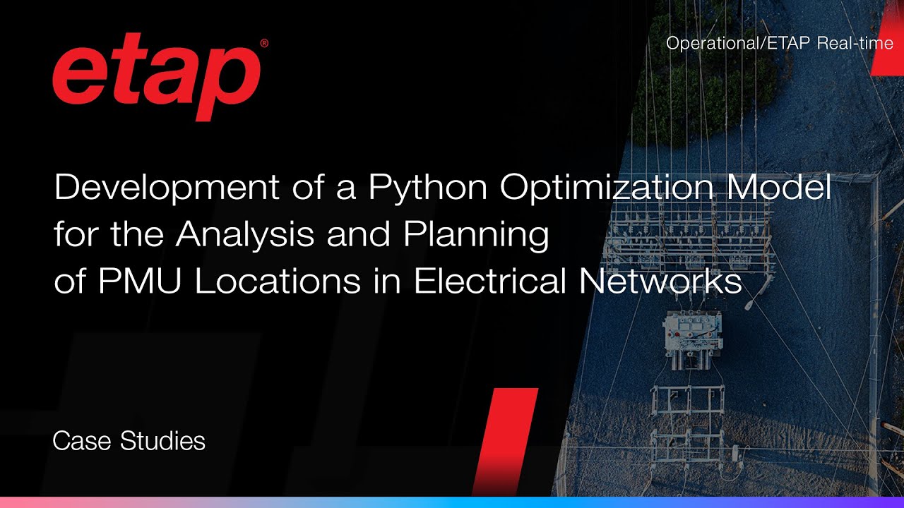 Developing A Python Based Optimization Model To Analyze And Plan Pmu