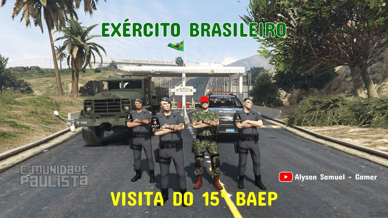Conheça o Exército Brasileiro no GTA RP │ Comunidade Paulista - YouTube