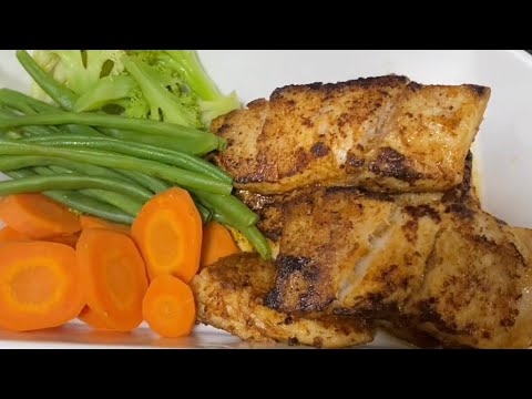 PAN FRIED BUTTER FISH & STEAMED VEGETABLES IN JUST 15 MINUTES - YouTube