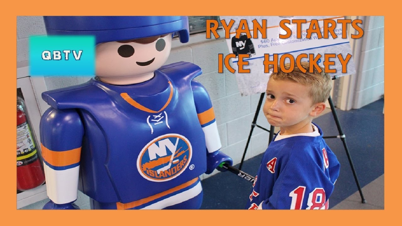 RYAN STARTS ICE HOCKEY - QUINNBOYSTV - YouTube