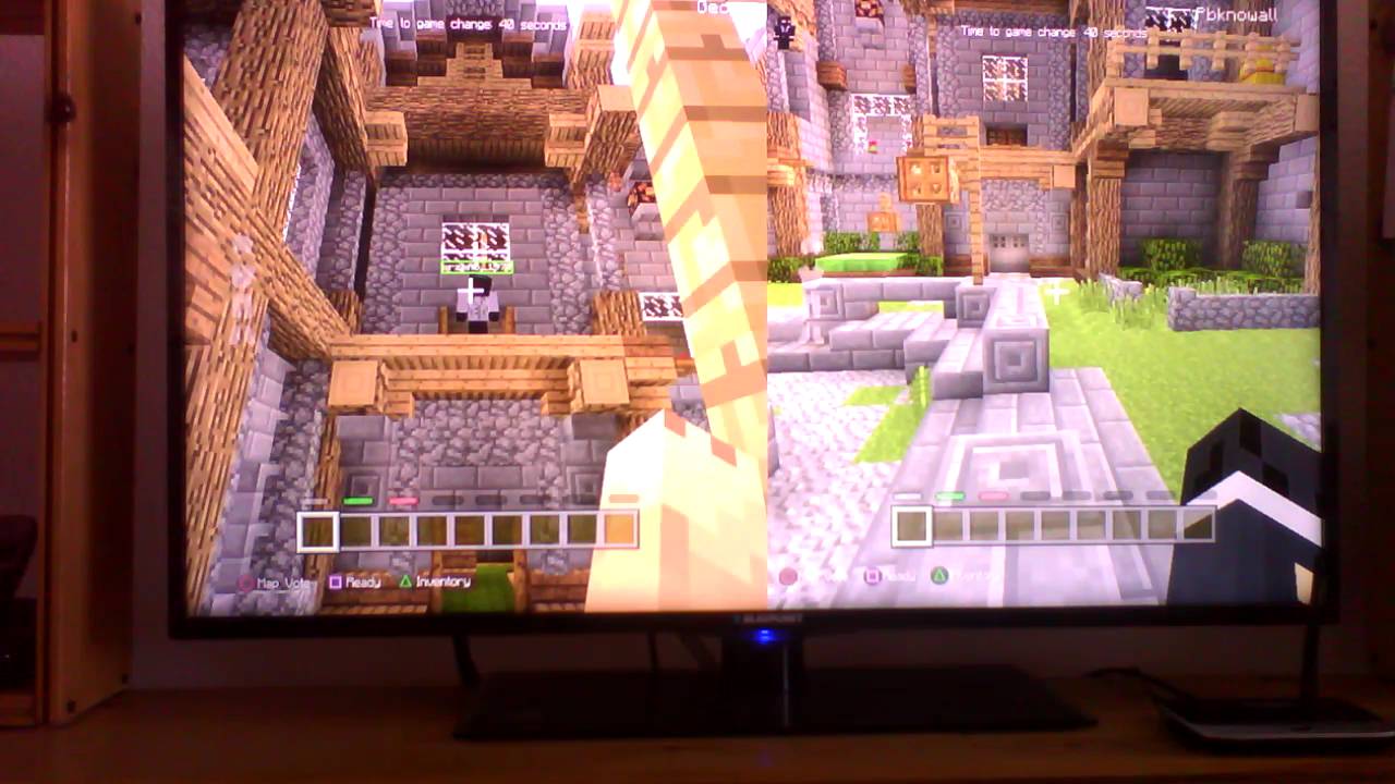Minecraft PS3 - Battle Minigame [1] - YouTube