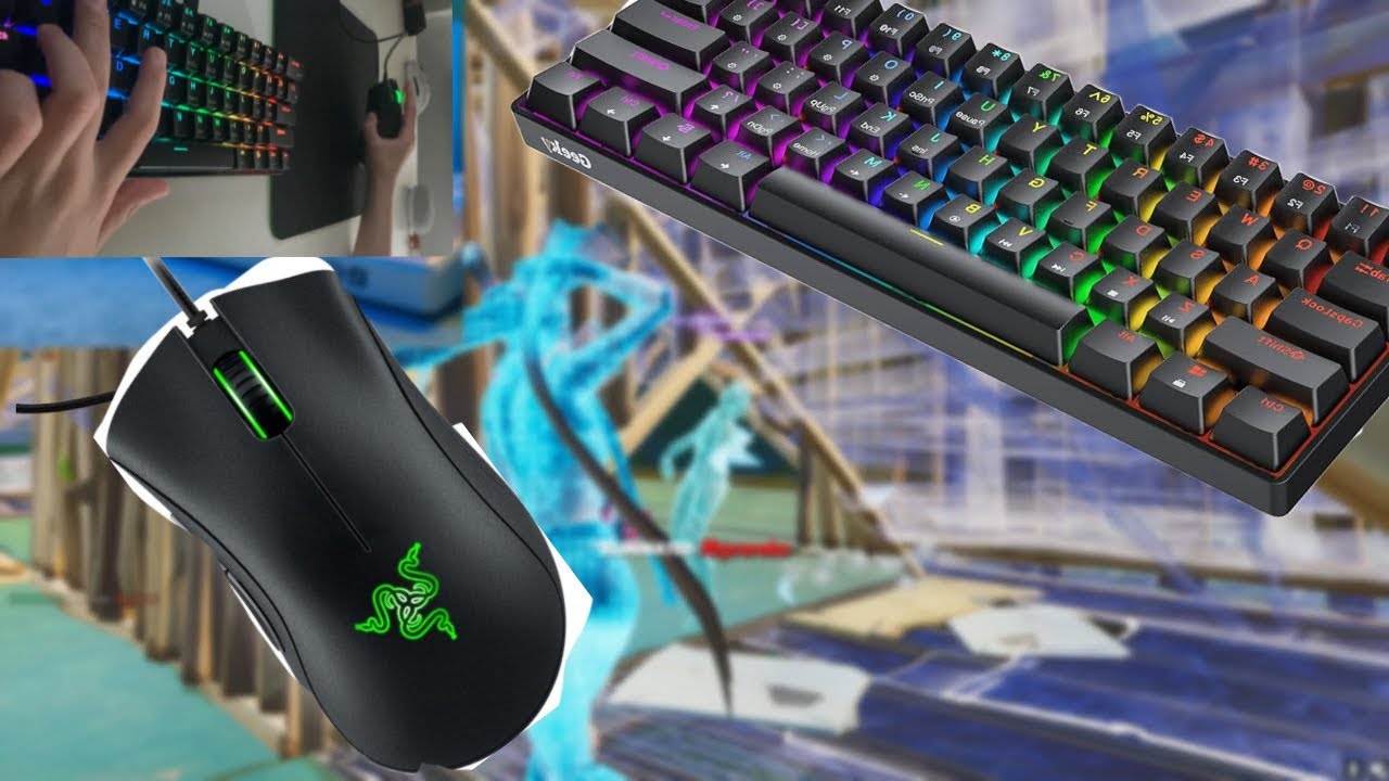 Gk61 Satisfying keyboard Mini ASMR Razer Mous🤩Fortnite Edit Pump Wars ...
