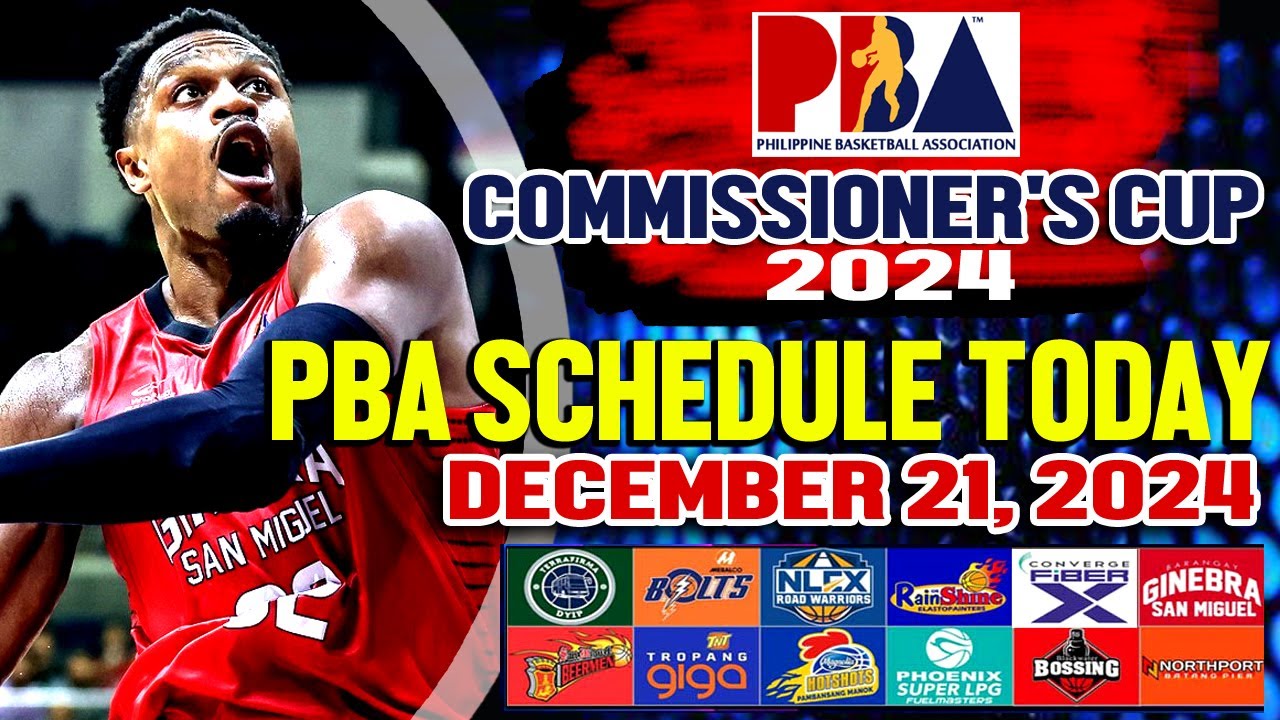 PBA SCHEDULE TODAY December 21, 2024 | Pba Commissioner's Cup - YouTube