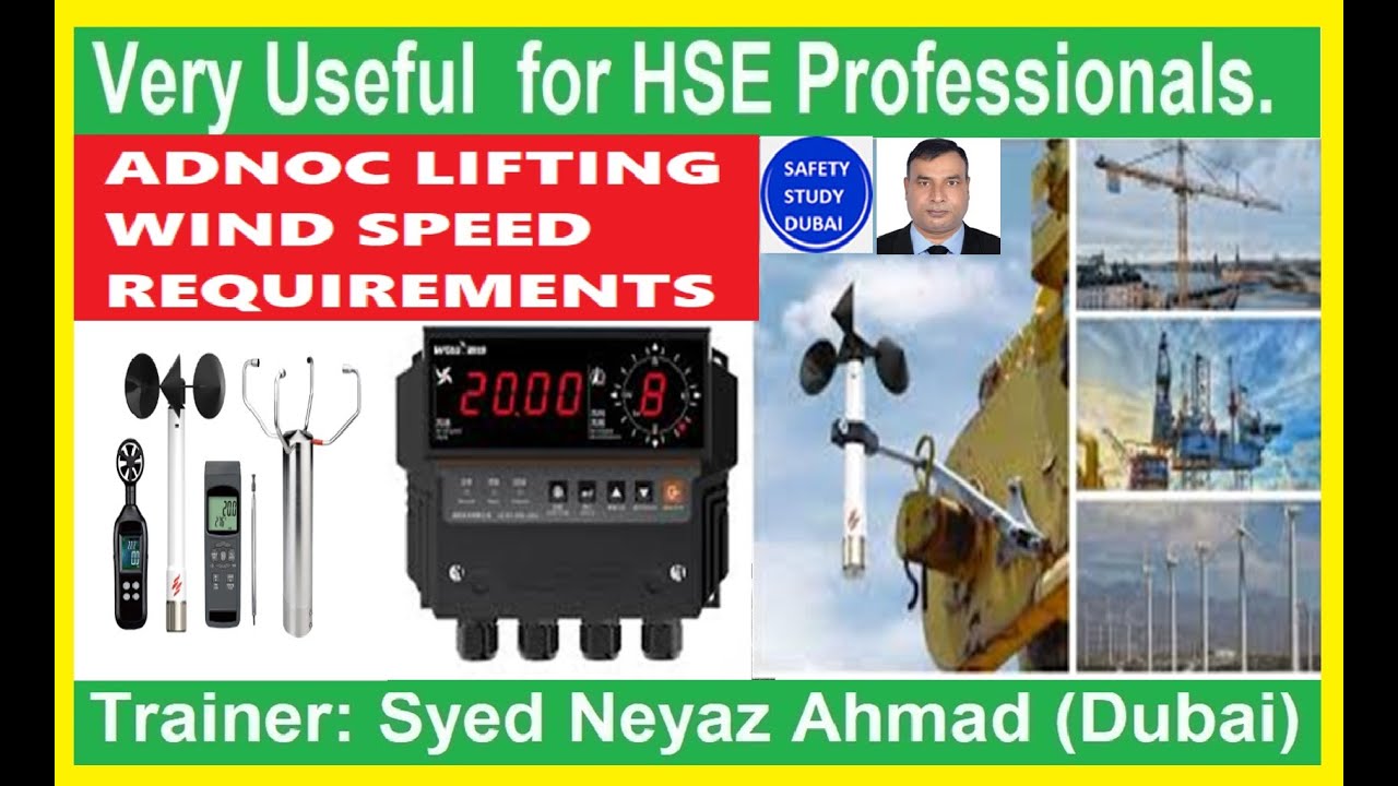 ADNOC Allowable WIND speed for lifting.#adnoc #lifting - YouTube