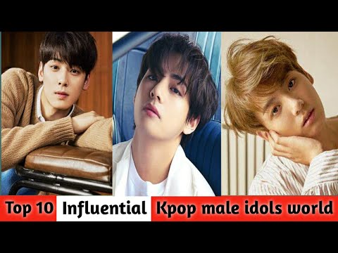 Top 10 most influential kpop male idols in the world||2021|Jimin|Eunwoo|Jungkook|Updated
