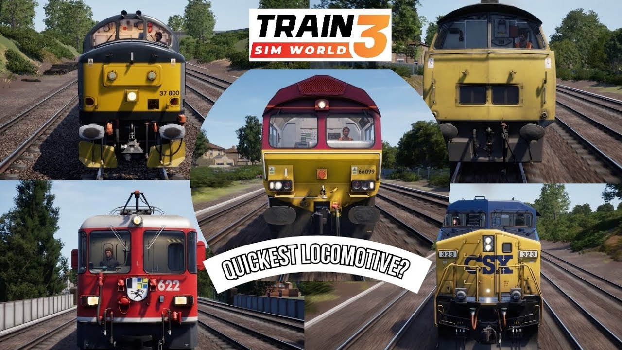 Which Locomotive is the Quickest? TSW3 - YouTube