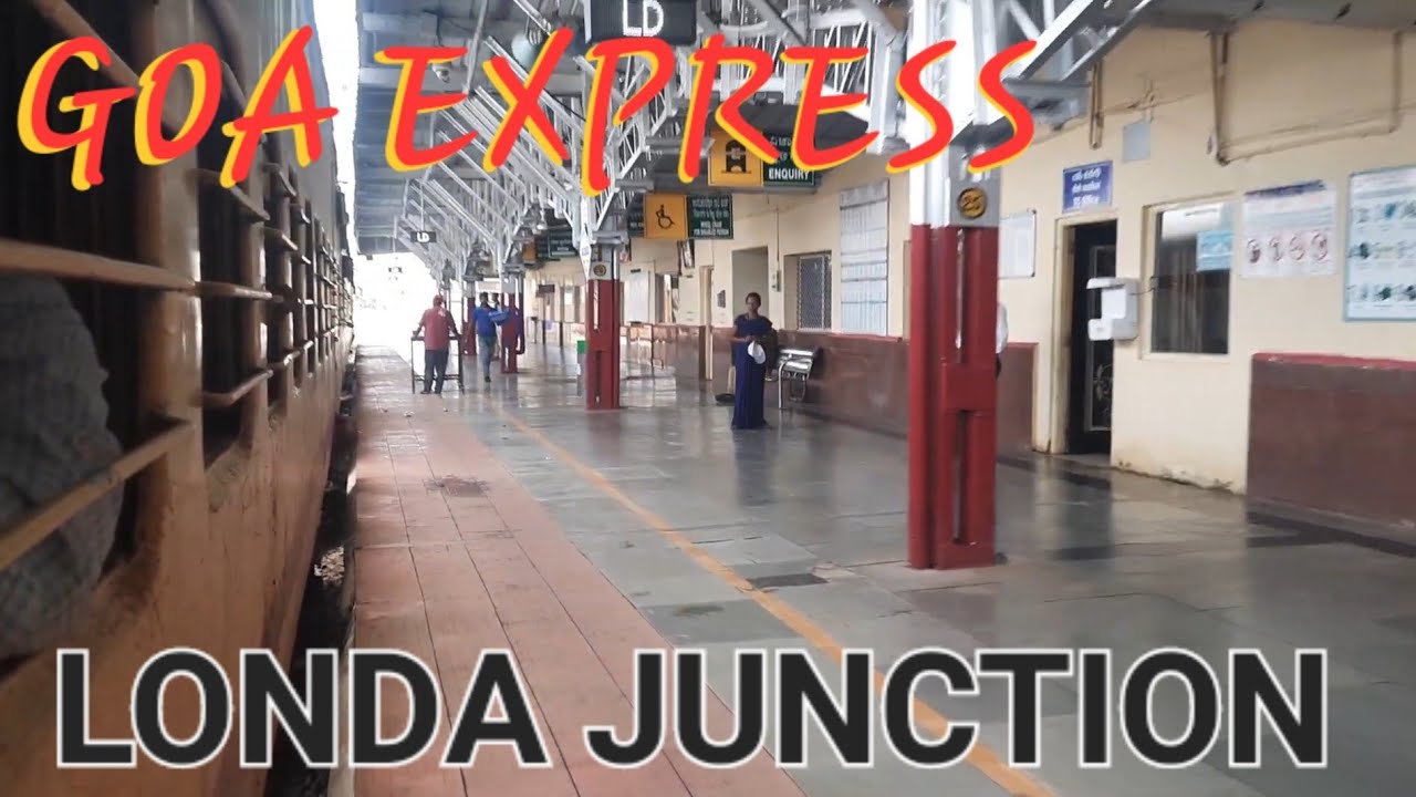 Amazing Train Announcement || Goa Express Train leaving Londa Junction ...