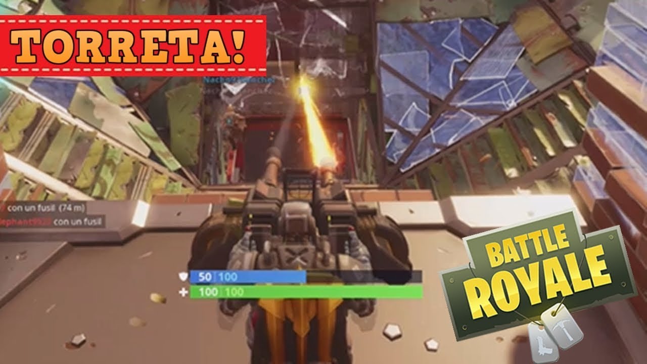 *INCREIBLE* PARTIDA con la NUEVA TORRETA MONTADA! FORTNITE: Battle ...