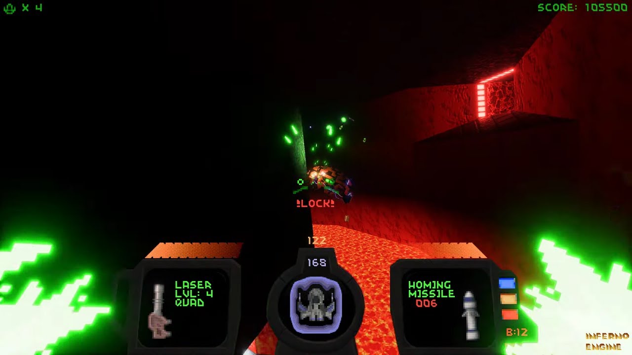 Descent Level 7 - Inferno Engine Alpha - YouTube