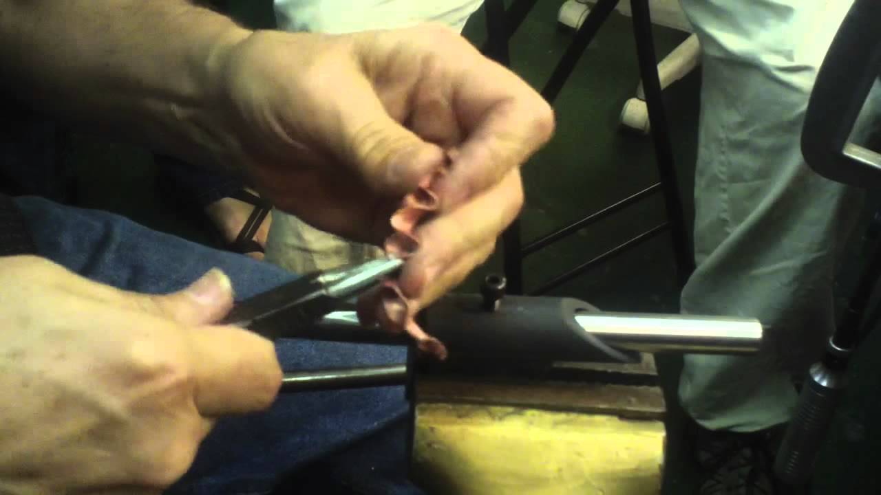 Shaping an anticlastic shape - YouTube