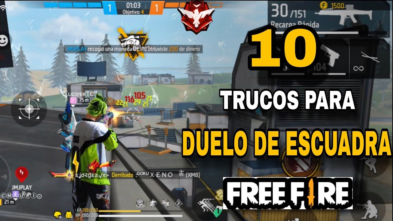 TOP 10 DE TRUCOS *SECRETOS* PARA DUELO DE ESCUADRAS EN FREE FIRE /LLEGARAS A HEROICO - YouTube