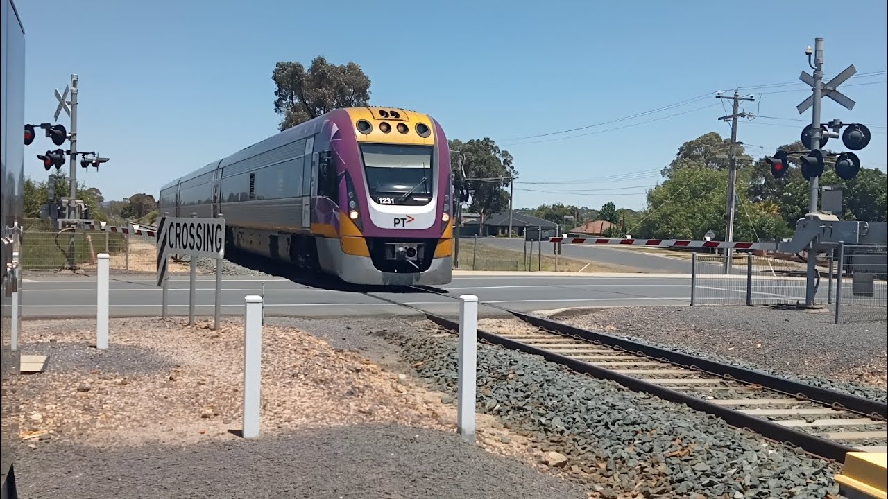 VLine VLocity train at Heywood St Level Crossing, White Hills. Cristian ...
