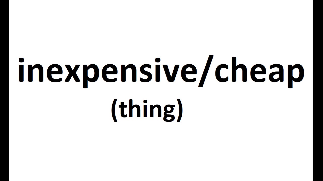 Inexpensive YouTube inexpensive-youtube