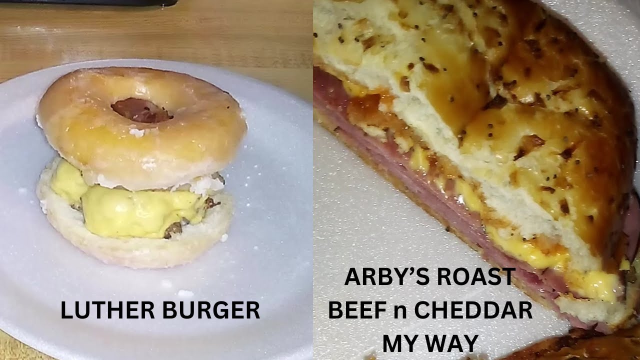 Luther Burger: Arby's Roast Beef and Cheddar My Way: Sandwich Night ...