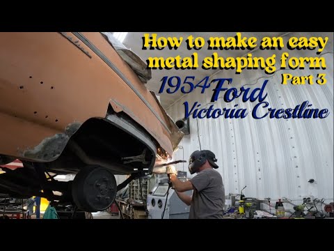 1954 Ford Victoria Crestline part 3. How to make an easy wood buck form ...