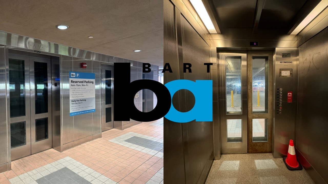 Unique Fujitec Traction Elevators - Colma BART Parking Garage in Colma ...