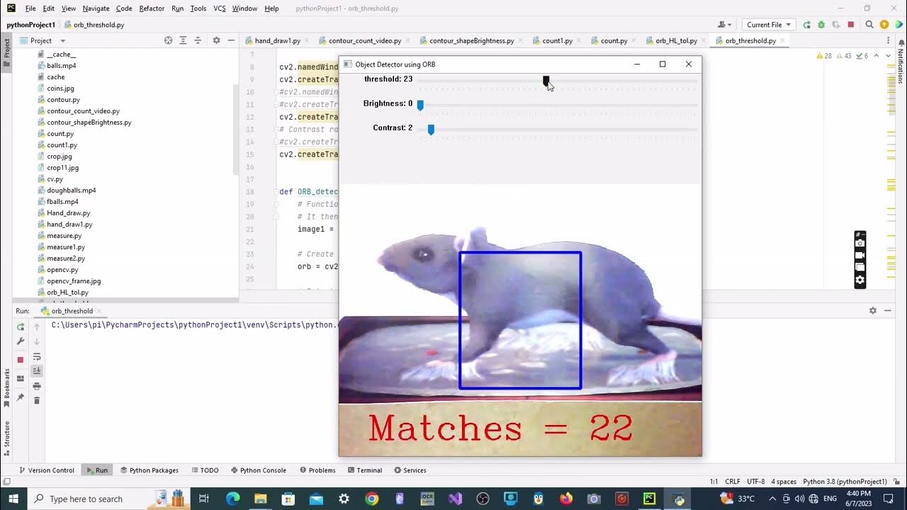 Opencv : ORB : Threshold开源视觉编程 - YouTube