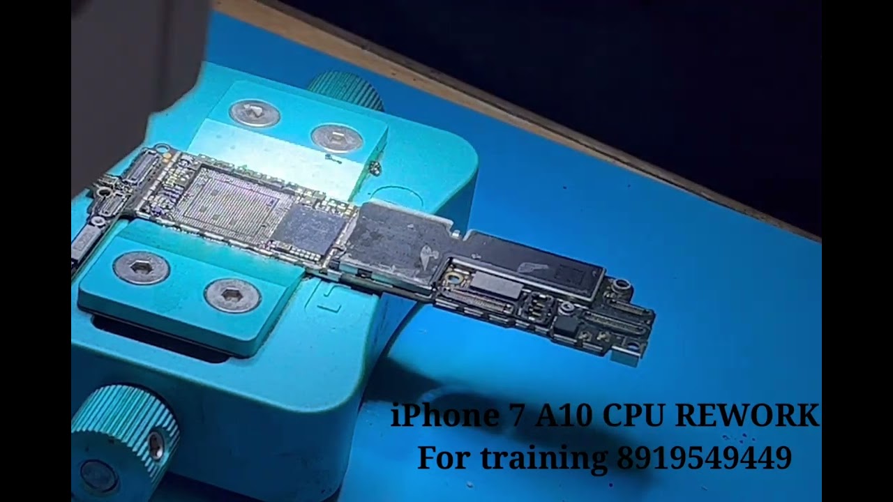 iPhone 7 cpu rework - YouTube
