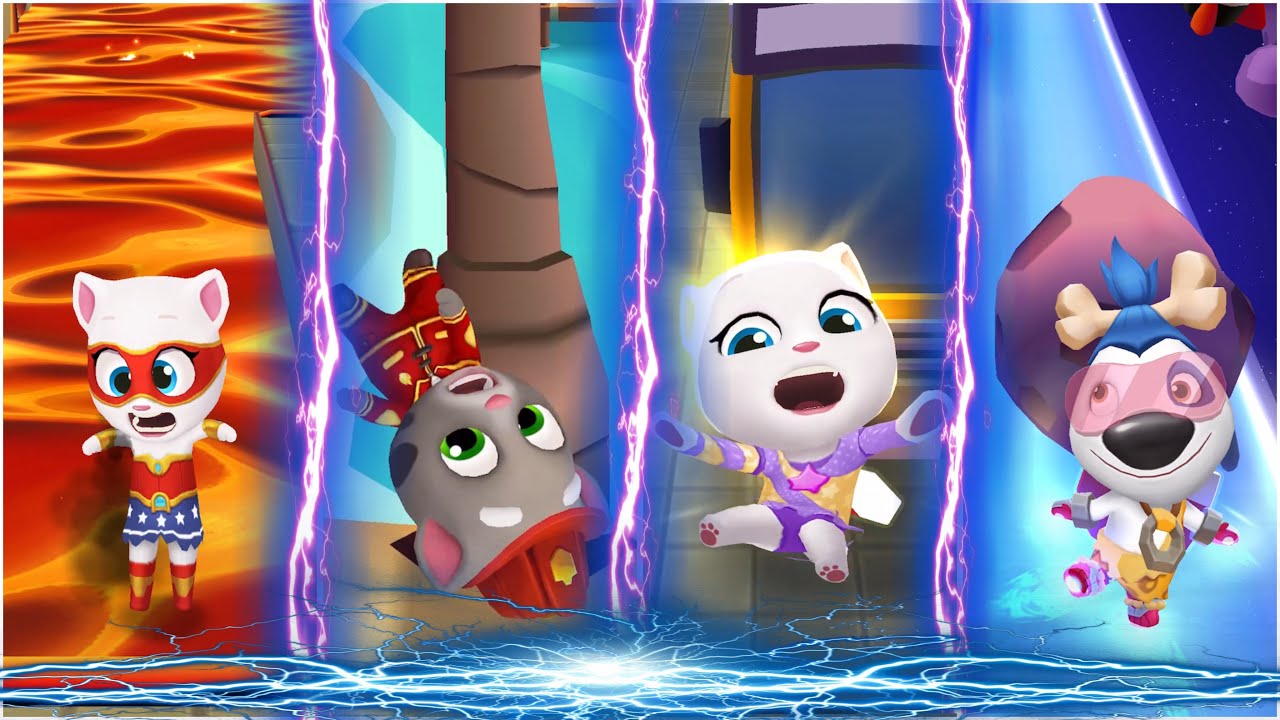 Talking Tom Hero Dash🆚Talking Tom Gold run-All Best Funny Fails ...