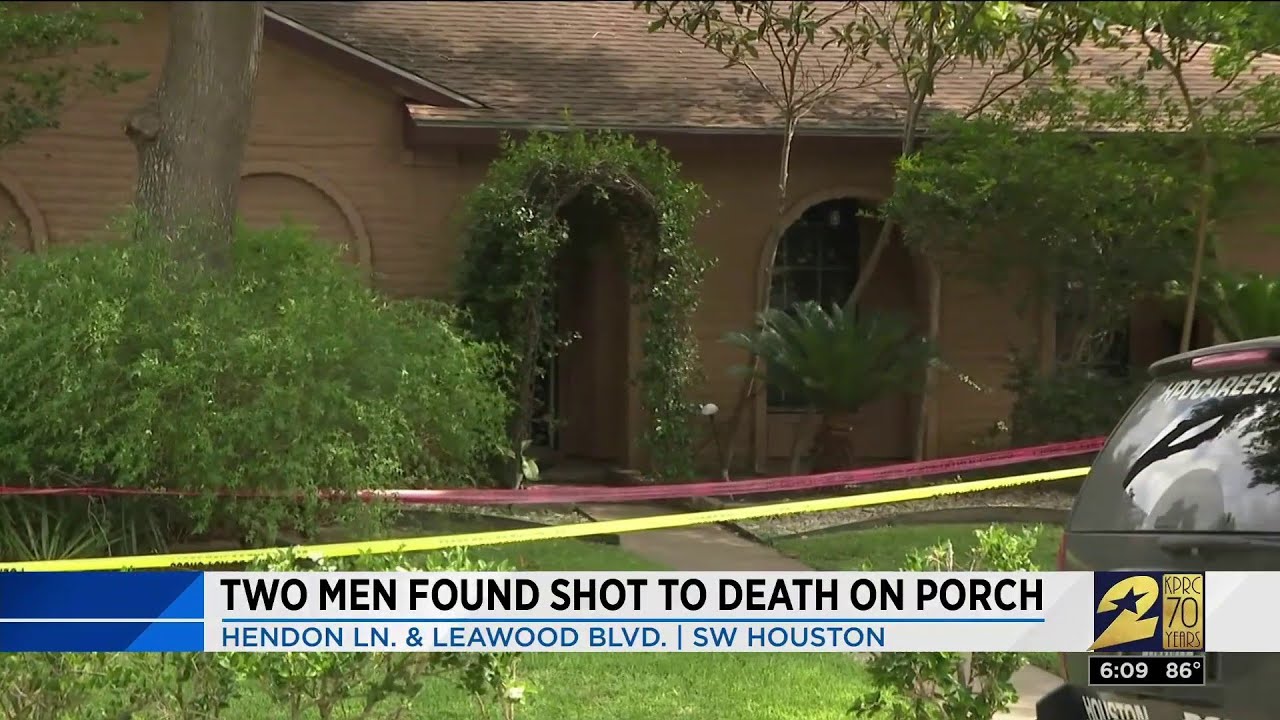 Two men found shot to death on porch - YouTube