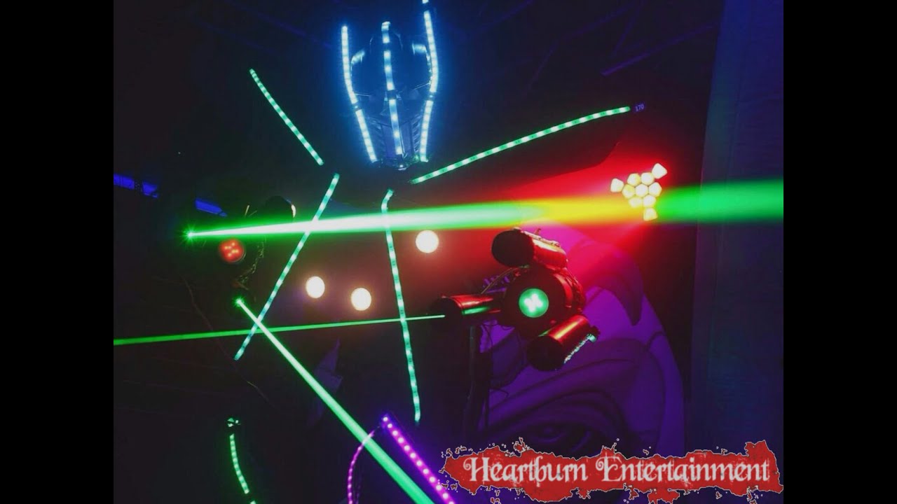 Dancing LED robot | Angle grinding performers | Podium dancers | UK ...