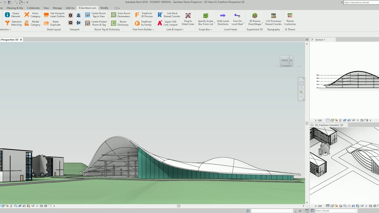 Zachitect.com Revit® Toolbox | Automated Rhino to Revit Workflow - YouTube