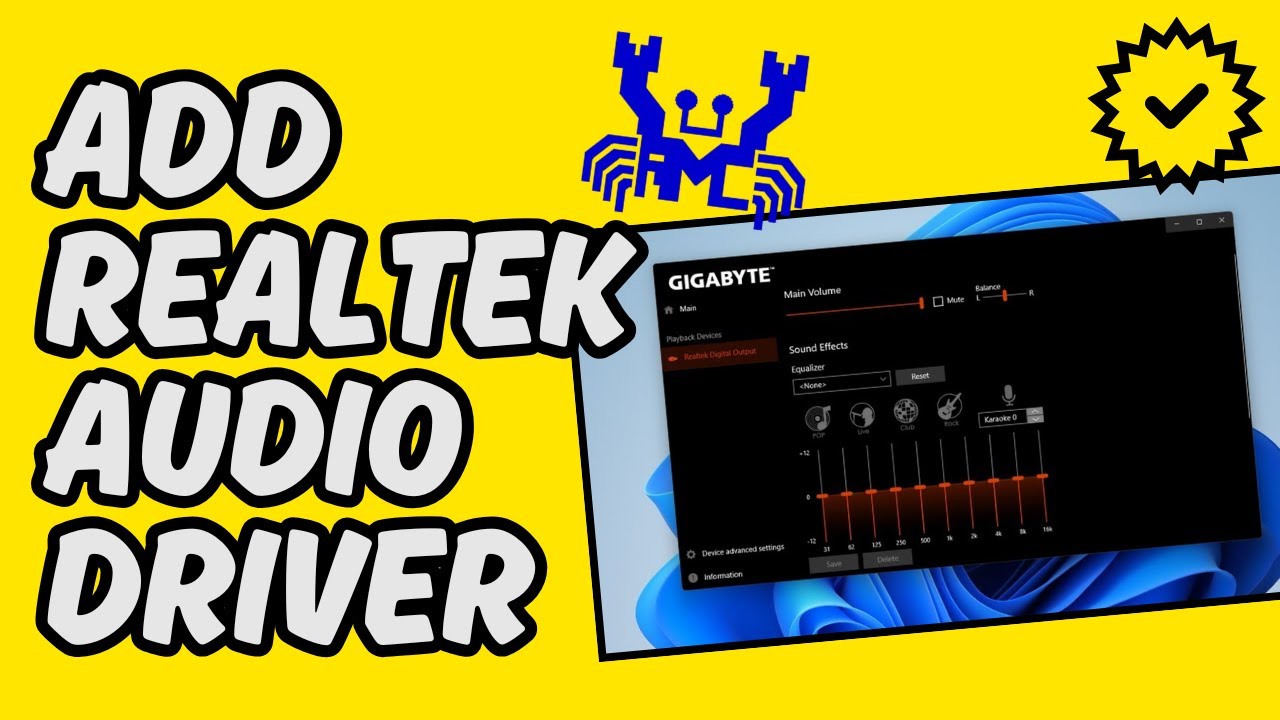 [Easy Guide] Add Realtek Audio Driver to Windows 11 - YouTube