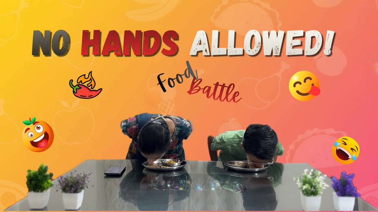 Can You Eat Without Hands? 😂 | Family Eating Challenge | Oju vs Mummy ...