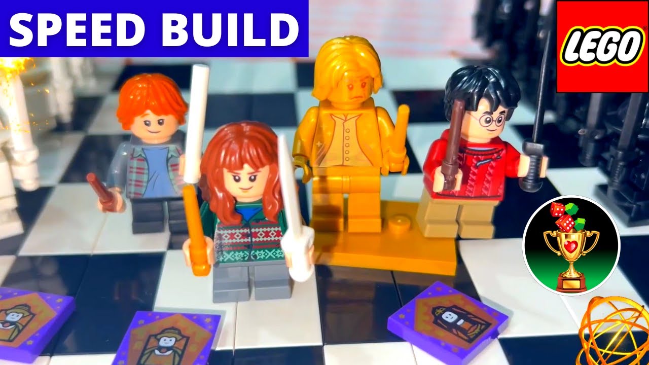 ♟LEGO Harry Potter CHESS Speed Build [AJEDREZ Hogwarts Wizard's 20th ...