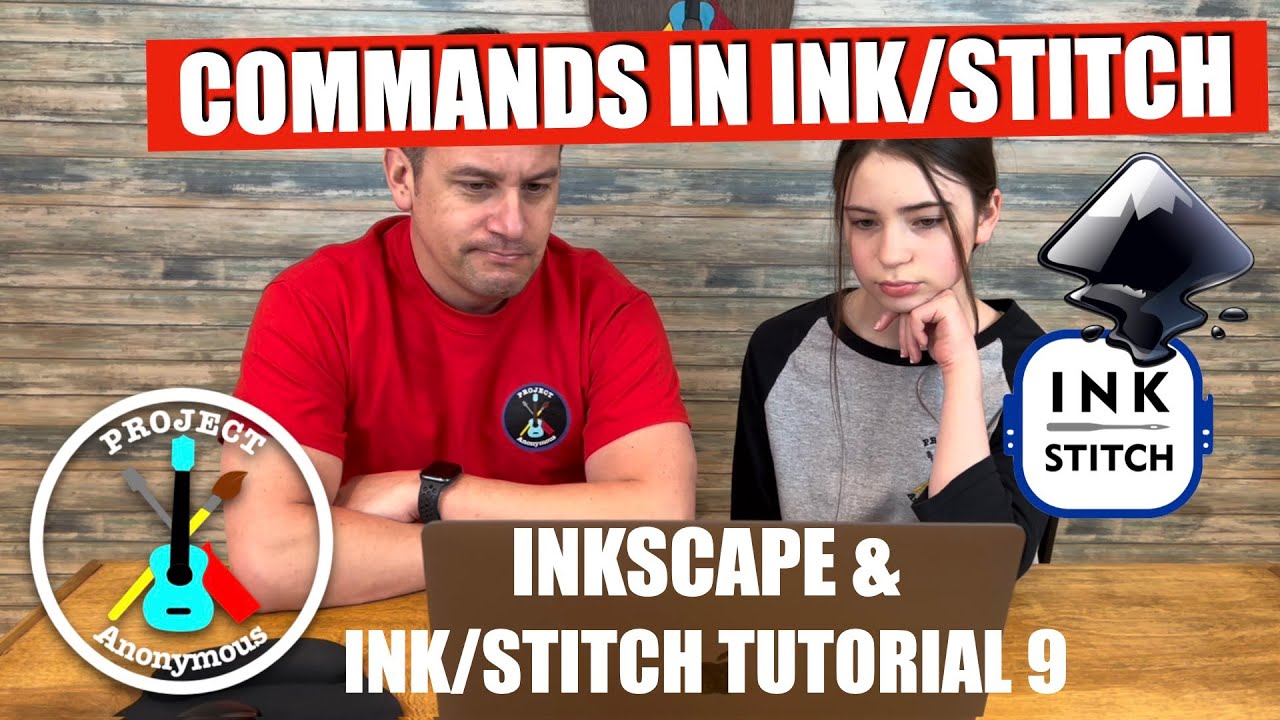 How to Use Ink/Stitch Commands In Inkscape for Machine Embroidery - YouTube