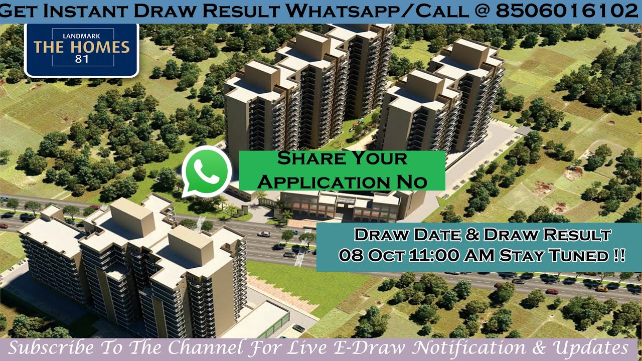 Landmark The Homes Sec 81 Live Draw The Homes 81 Live E-Draw Draw ...