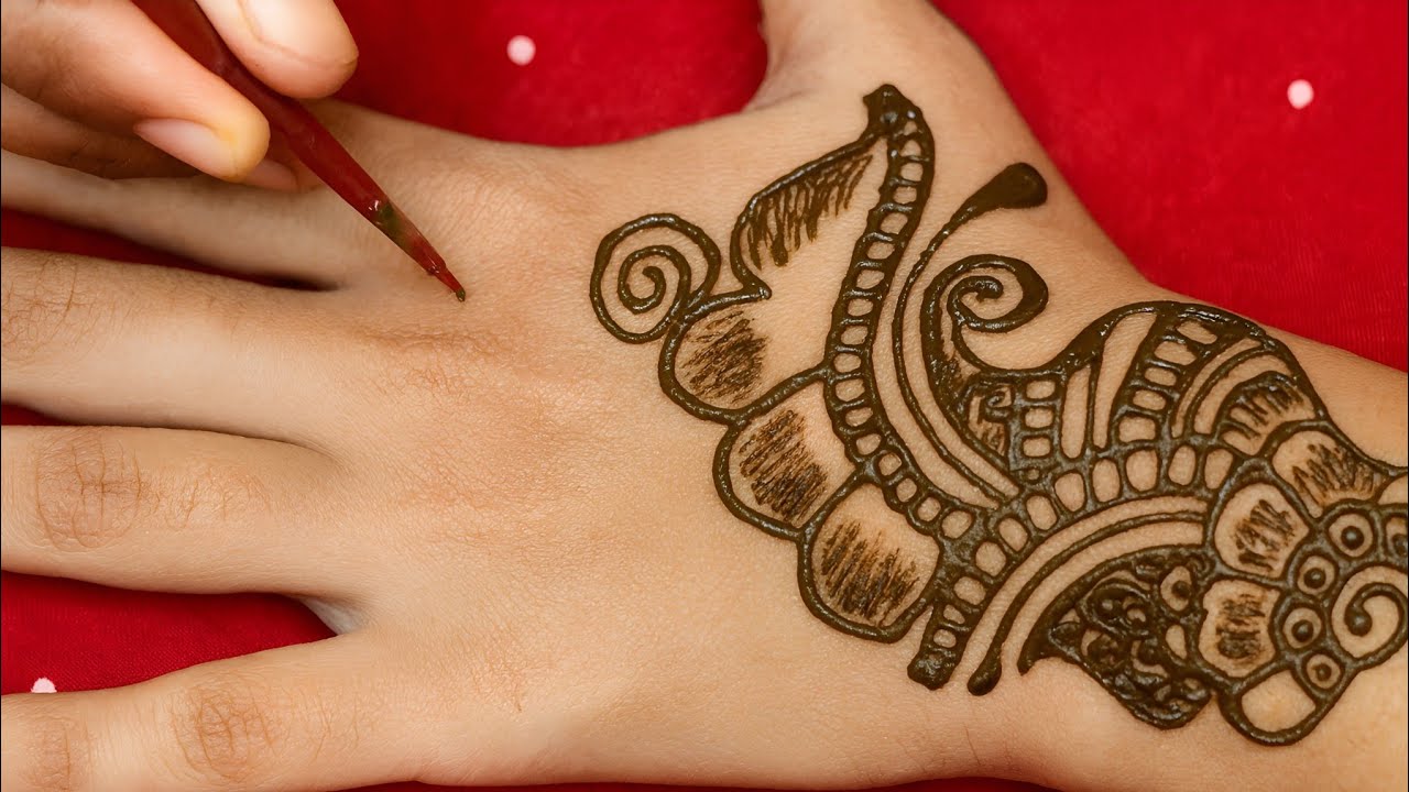mehndi designs simple | front hand d mehndi design | mehandi | mehdi ka ...
