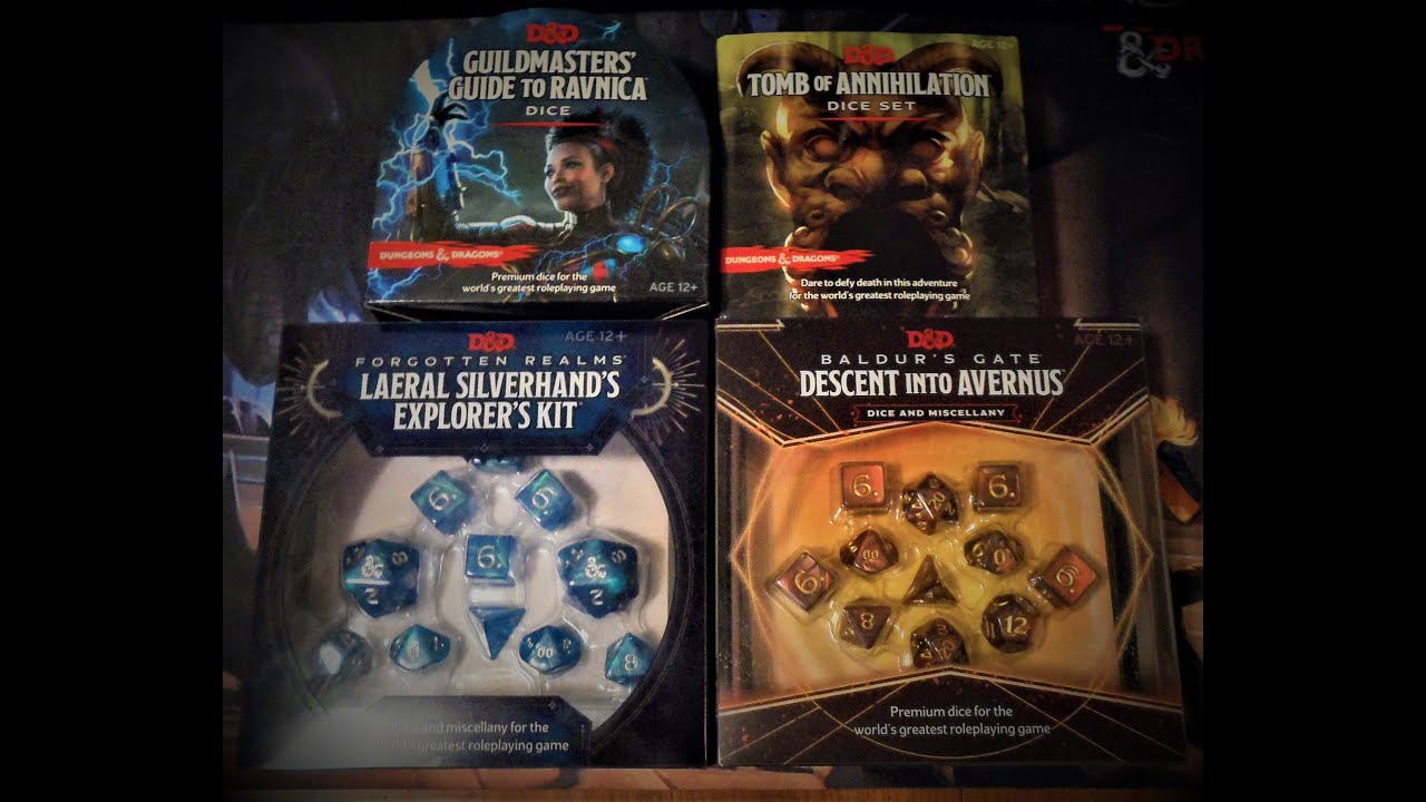 Evolution of Official D&D Dice by Wizards of the Coast - YouTube