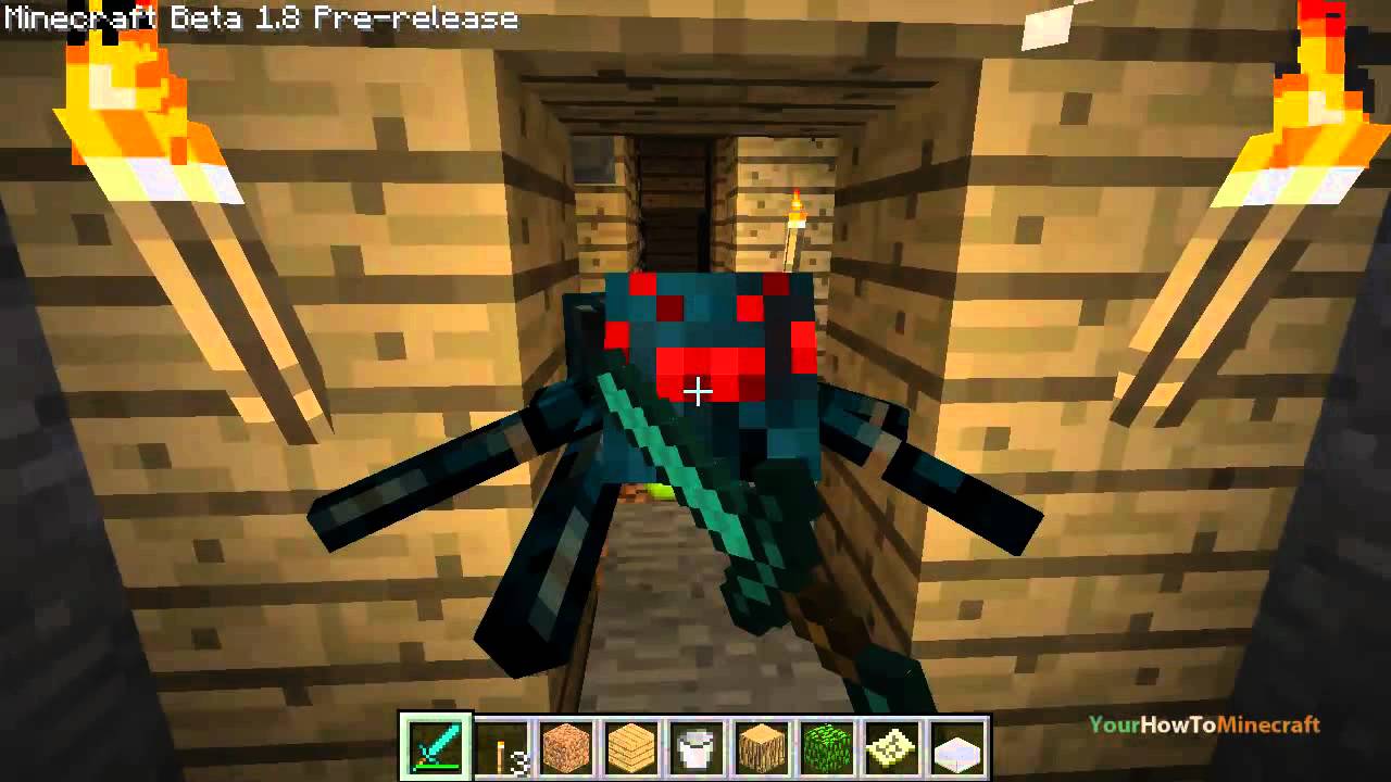 Cave Spiders & Abandoned Mine Shafts (Tutorial) :: Minecraft Beta 1.8 ...
