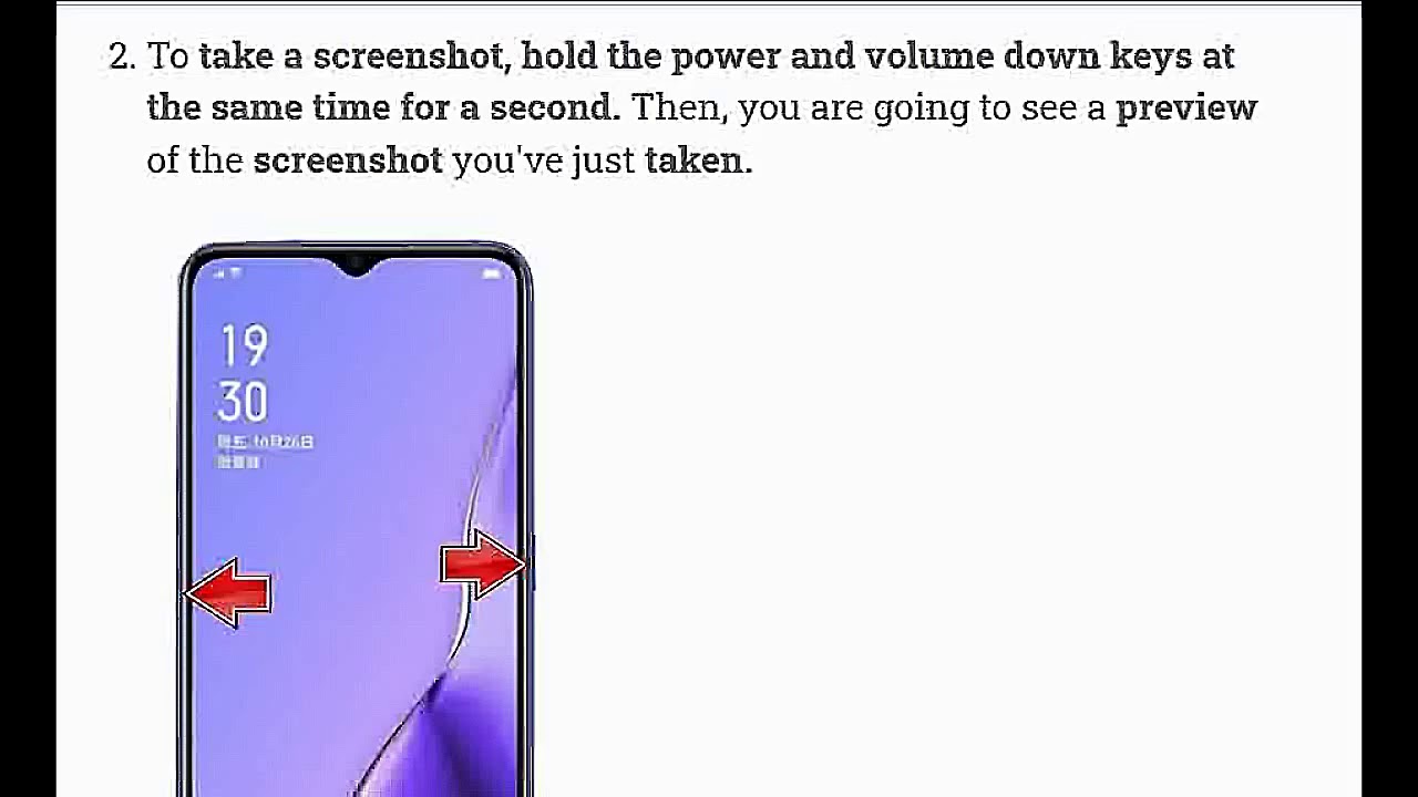 How to Take Screenshot OPPO A9 2020 - YouTube