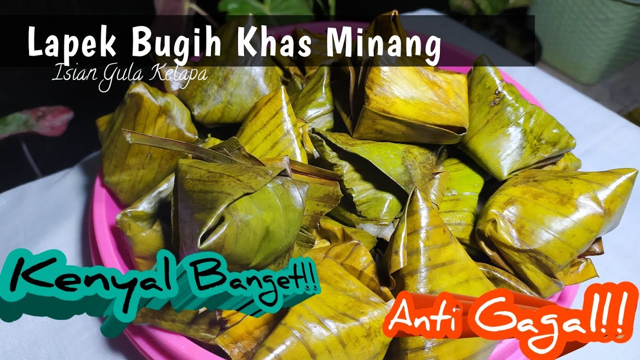 Anti Gagal!! Cara Membuat Lapek Bugih Ketan Putih | Resep Lapek Bugih ...
