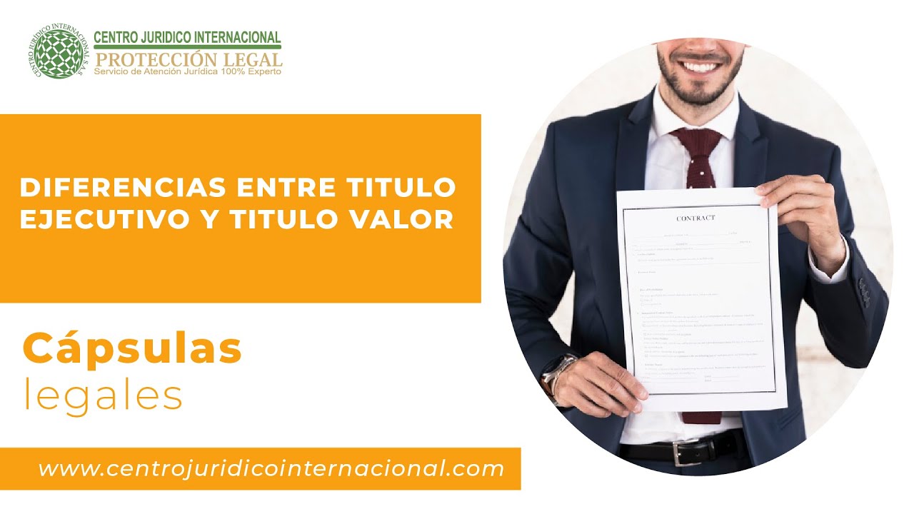 Diferencias entre titulo ejecutivo y titulo valor - YouTube