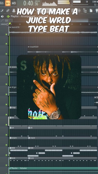 How to Make a Juice WRLD Type Beat // FL Studio Tutorial #juicewrldtypebeat2023 #shorts - YouTube