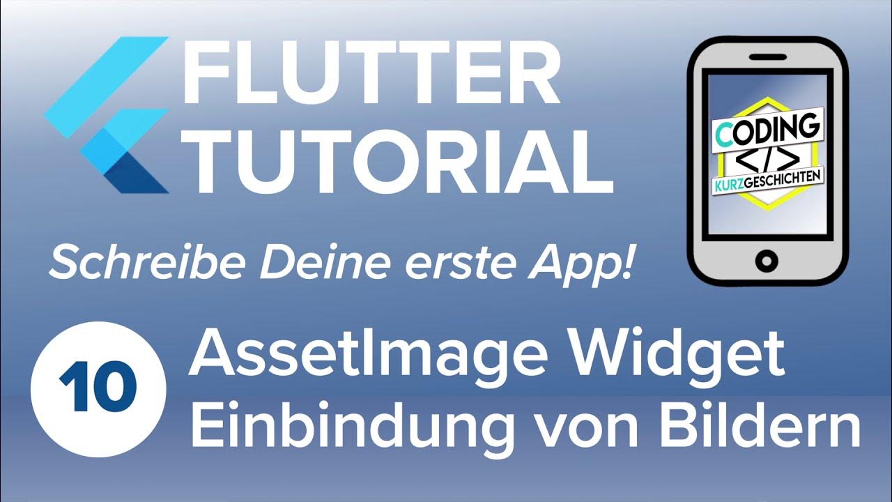 Flutter Tutorial 10 Assetimage Widget Imageasset Youtube