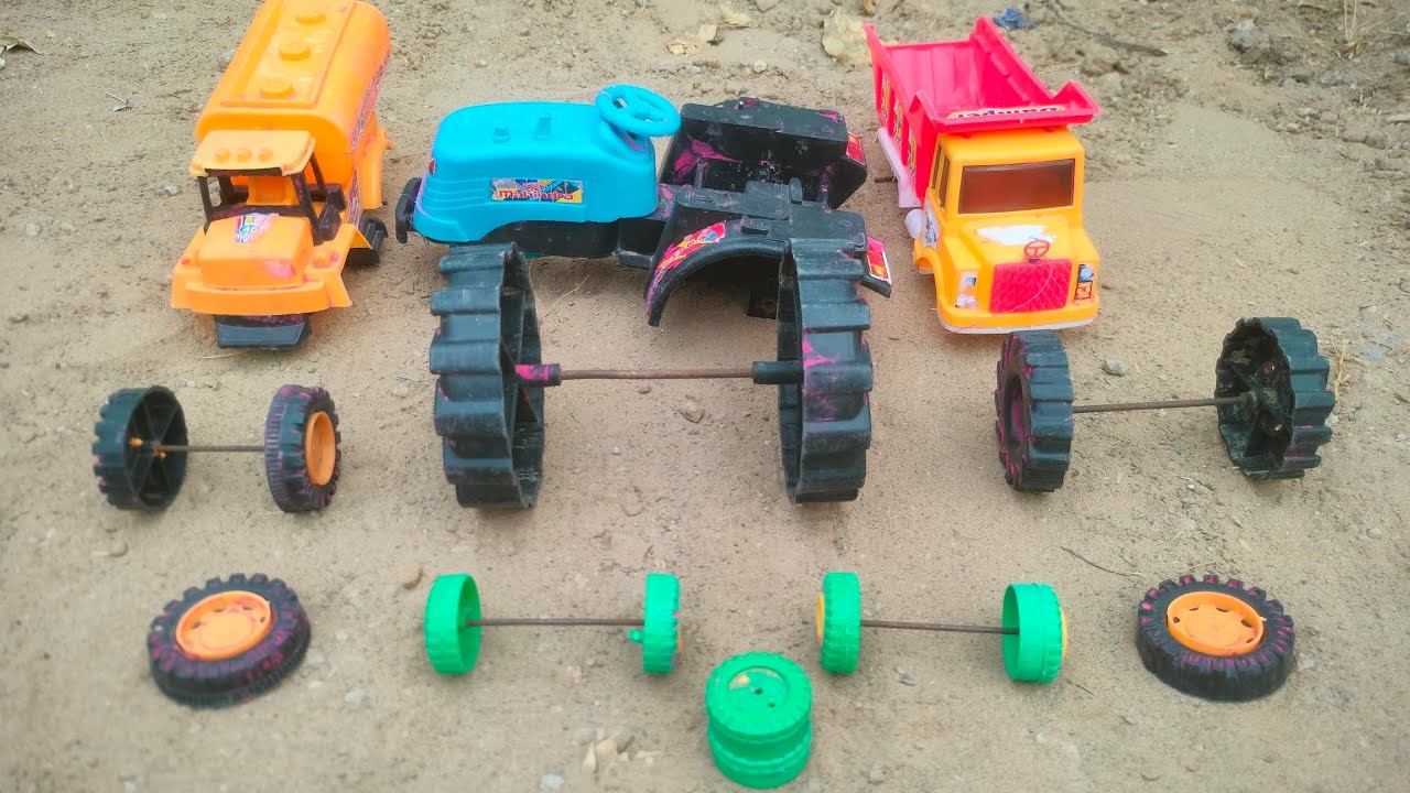 Tuti Futi jcb tractor Dumper Gadi auto Riksa Gadi / wheel repair toy ...