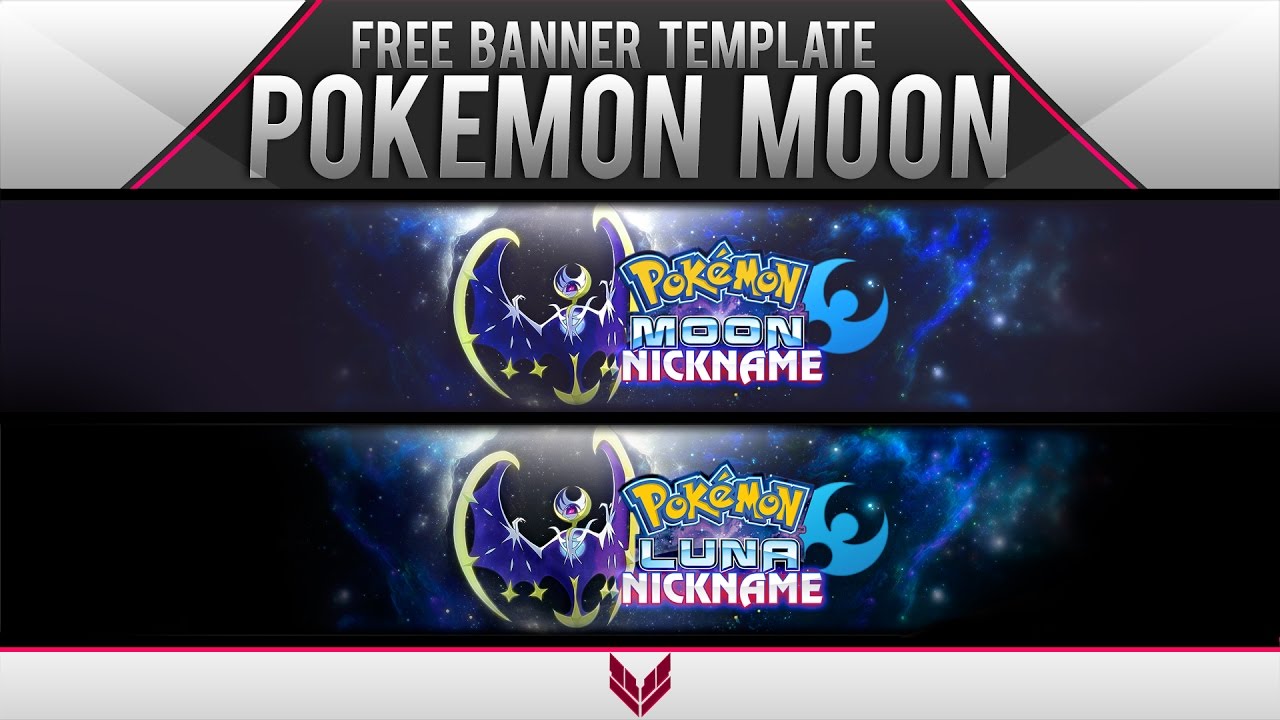 Pokemon Moon [Free Banner Template] - YouTube