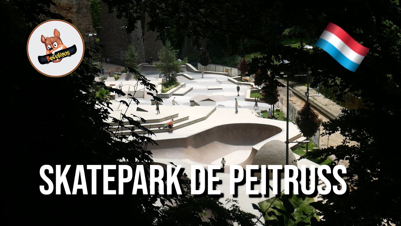 Skatepark Peitruss - Luxembourg city - YouTube