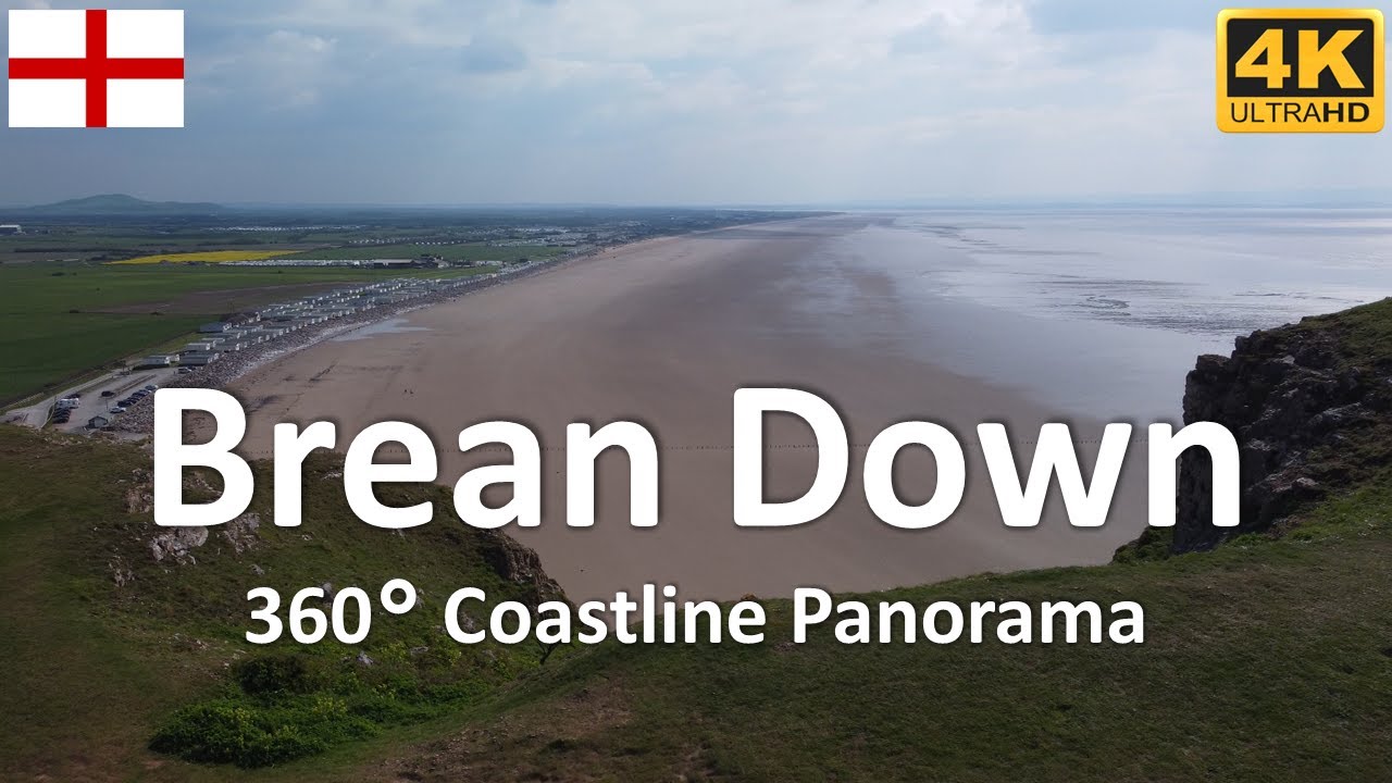 Brean Down - Coastline Panorama | Somerset | England | UK - 4k 360 ...