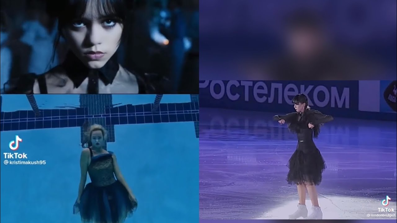 Wednesday Addams Dance Goo Goo Muck Tik tok compilation - YouTube