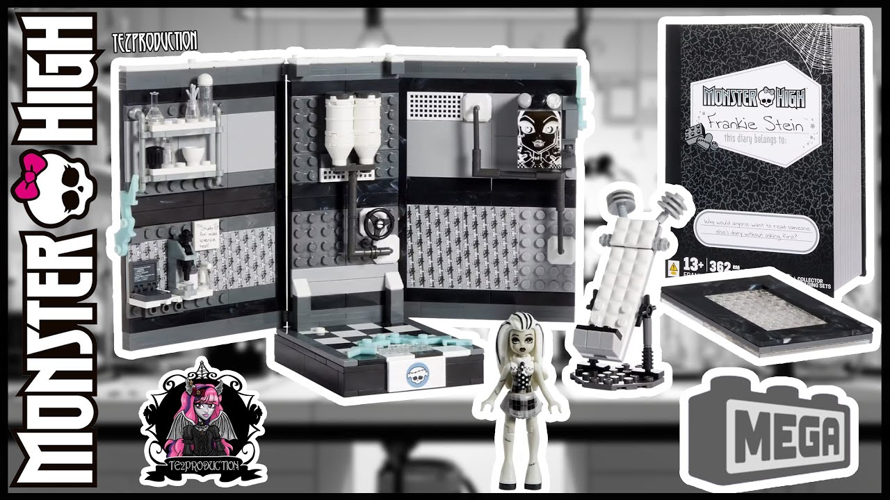 MEGA MONSTER HIGH FRANKIE STEIN'S BOO-K LAB - YouTube
