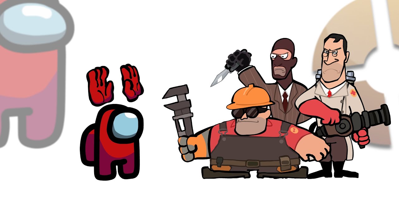 Mini Crewmate Kills Team Fortress 2 Characters - Part 2 | Among Us ...